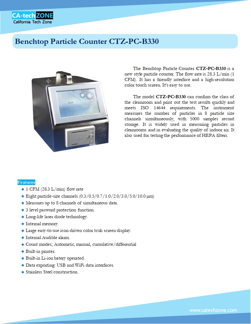 Laser Airborne Particle Counter ~ California Tech Zone Laser Airborne Particle Counter ~ California Tech Zone